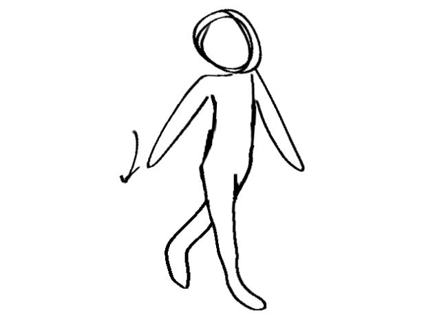 Walking animation - ibisPaint