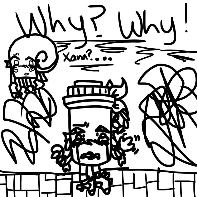 Xana angst doodle for my object show - ibisPaint