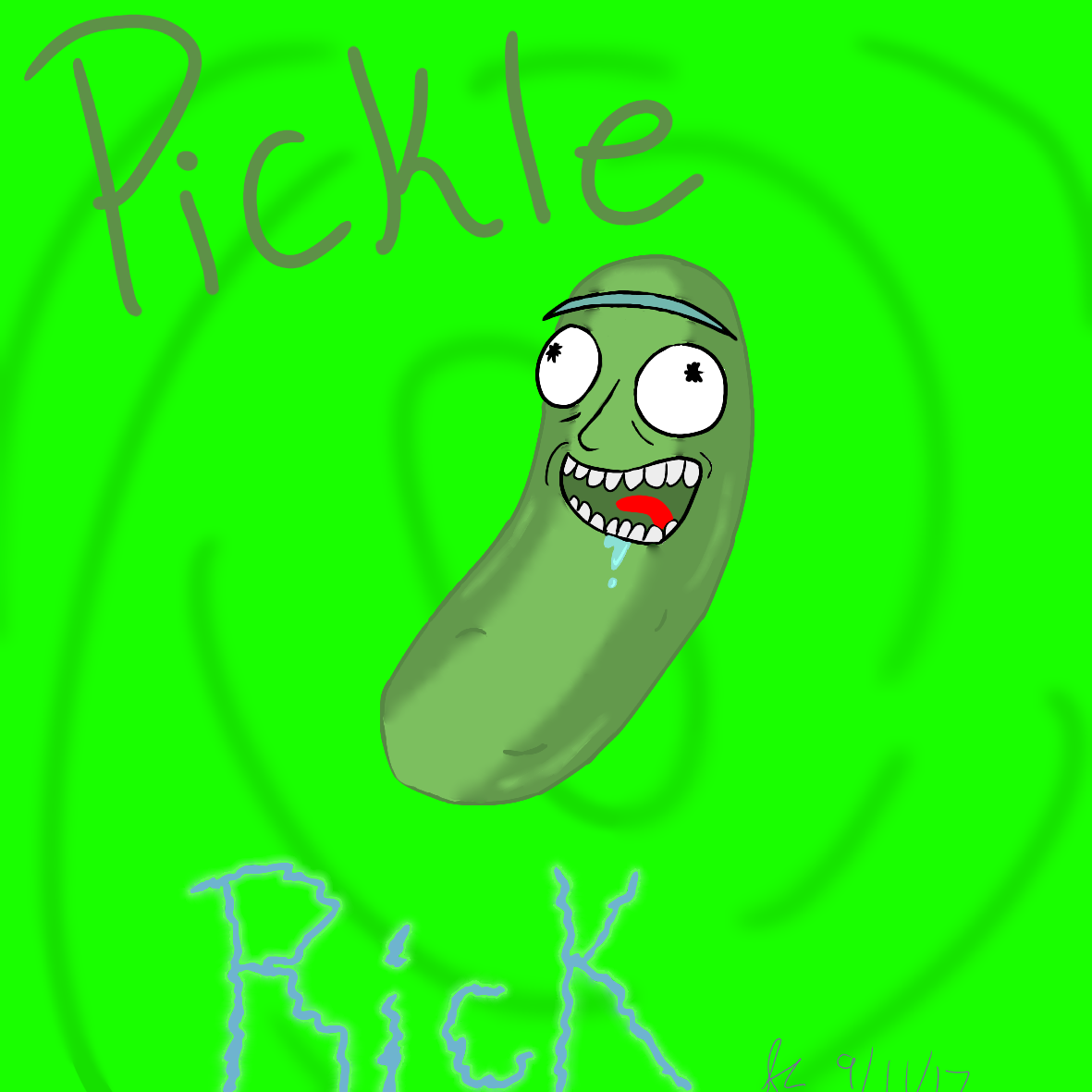 Pickle Rick - ibisPaint