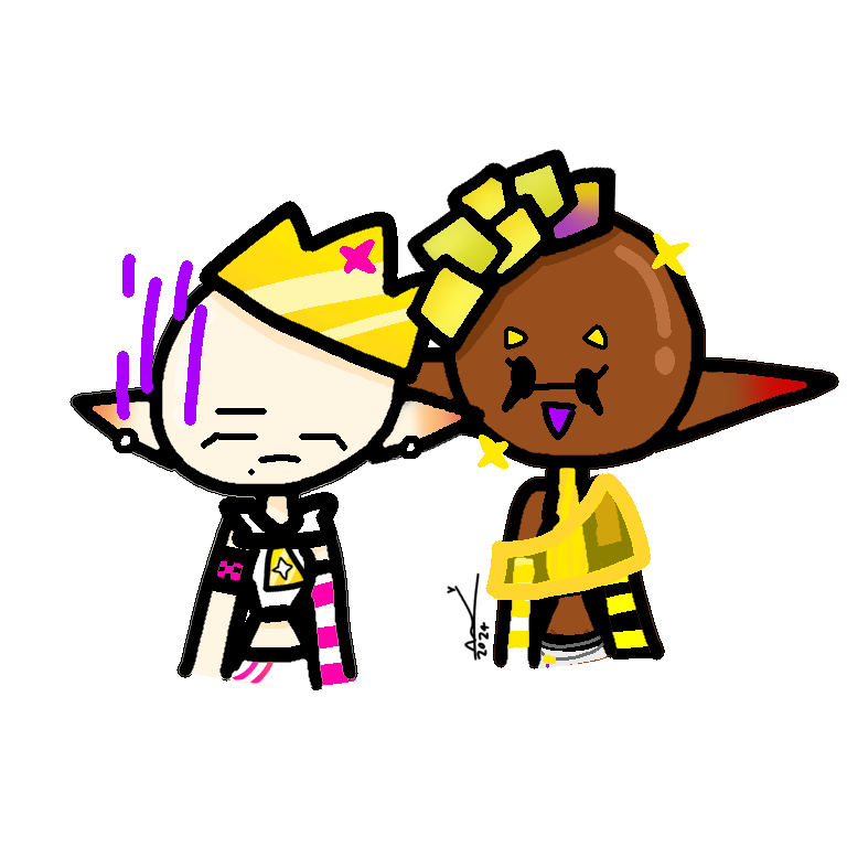 bald pearl and bald frye sticker - ibisPaint