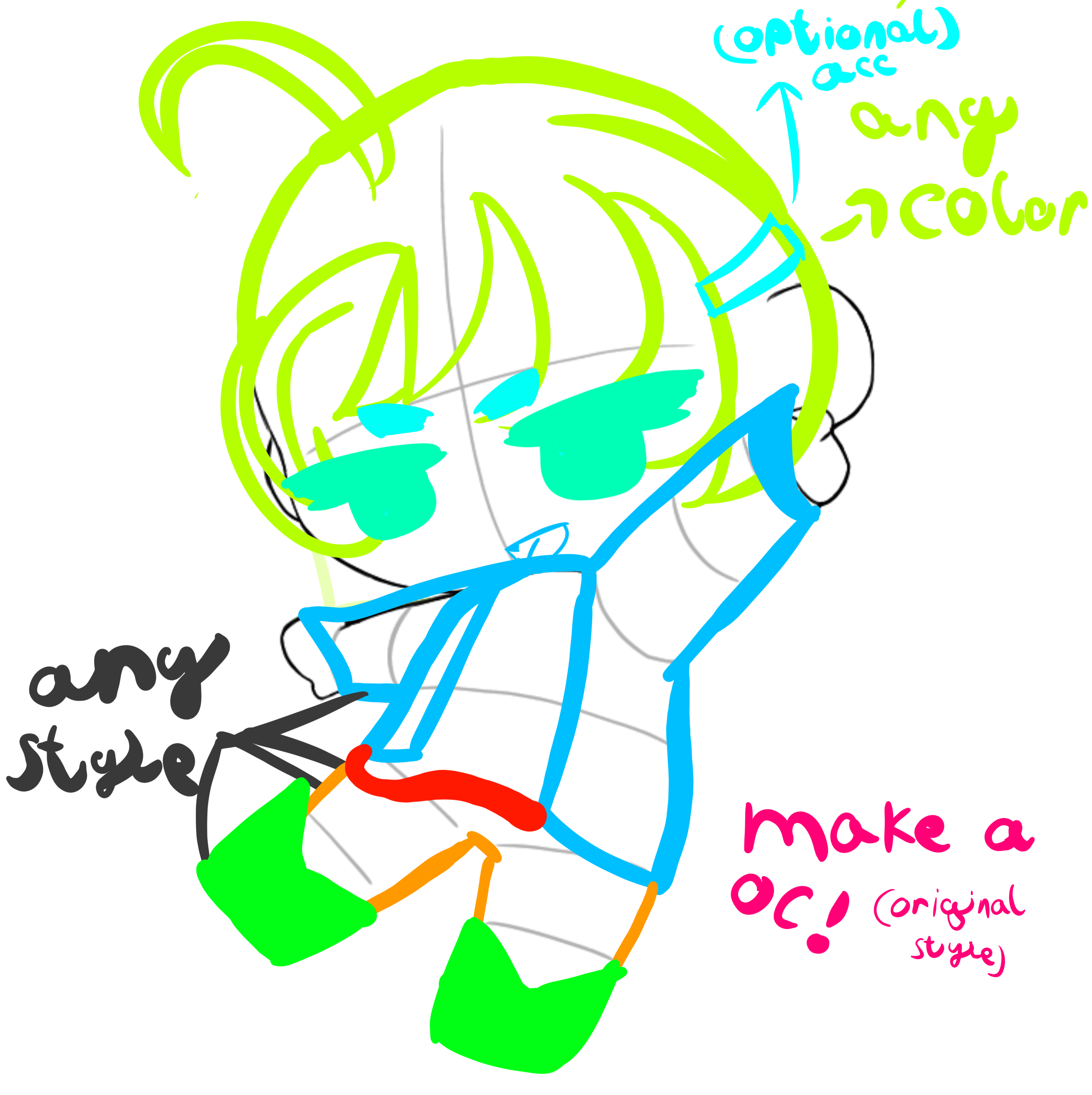 make an oc! [post in reply] - ibisPaint