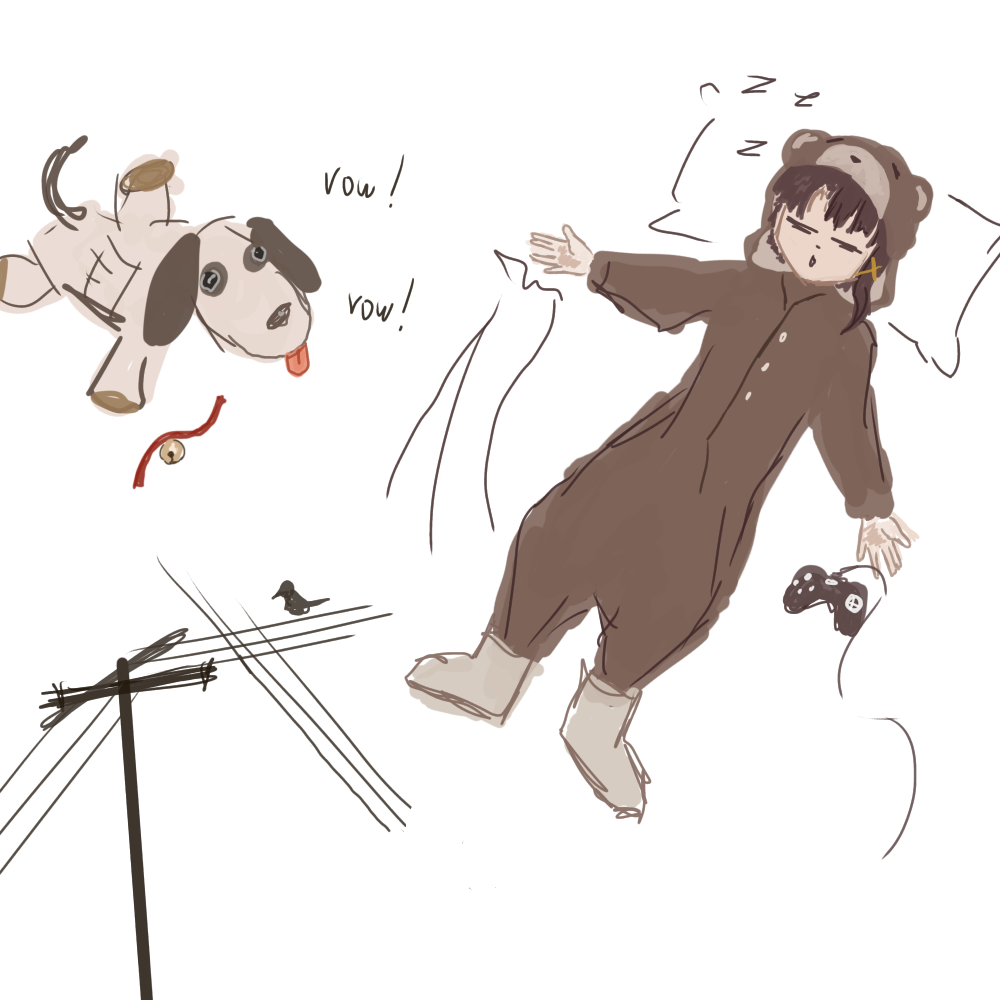 Sleepy Lain And Bike Chan - ibisPaint