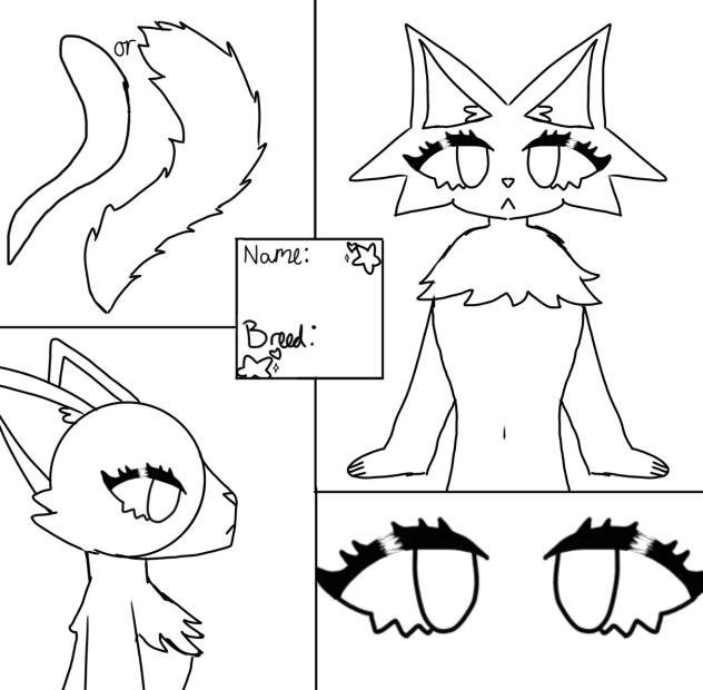 Lynx or cat Fursona base - ibisPaint