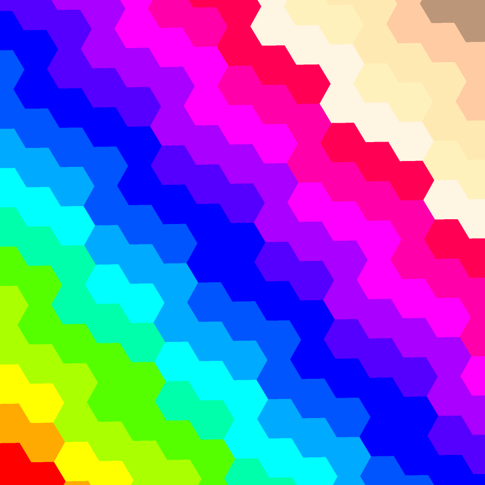 rainbow hexagon - ibisPaint