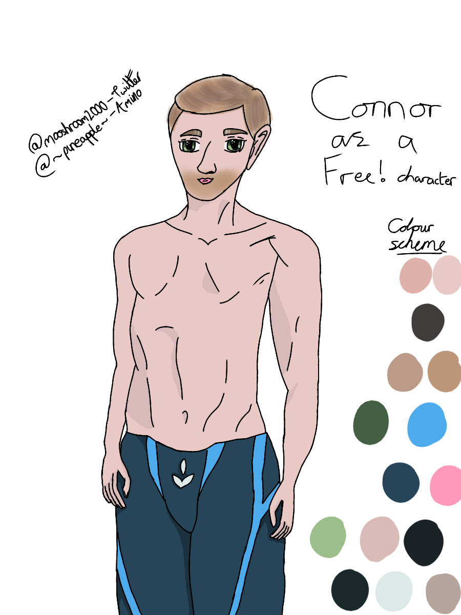 Connor as a Free! character - ibisPaint