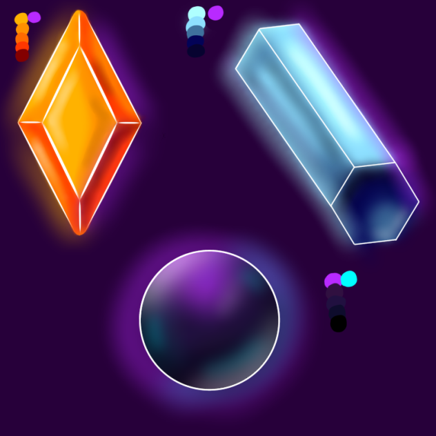 Ramdom shape(testing my shading skill) - ibisPaint