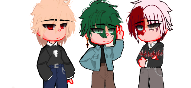 big three with shirt - ibisPaint