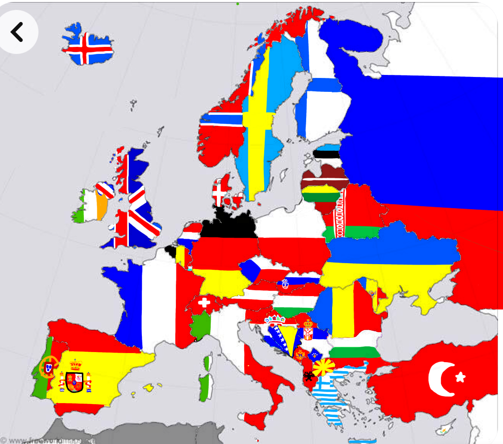 Flag map (Europe) - ibisPaint