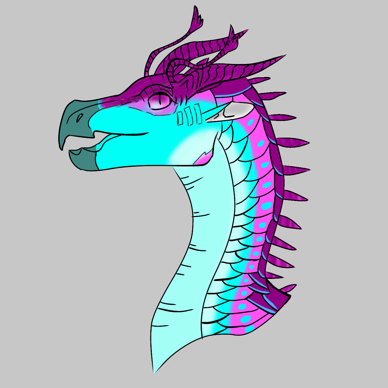 cabeza de dragon2 - ibisPaint