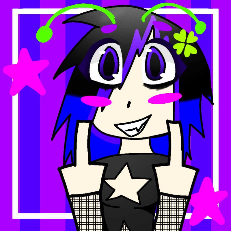 flowerchan flipping you off - ibisPaint