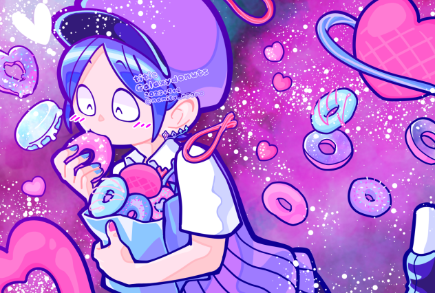 Galaxy Donuts - ibisPaint