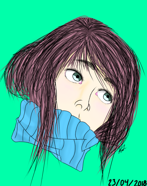 mirada pérdida - ibisPaint