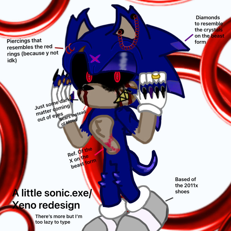 Sonic.exe redesign ig - ibisPaint