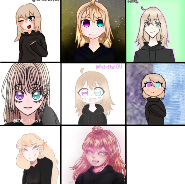 9 styles collab =DD - ibisPaint