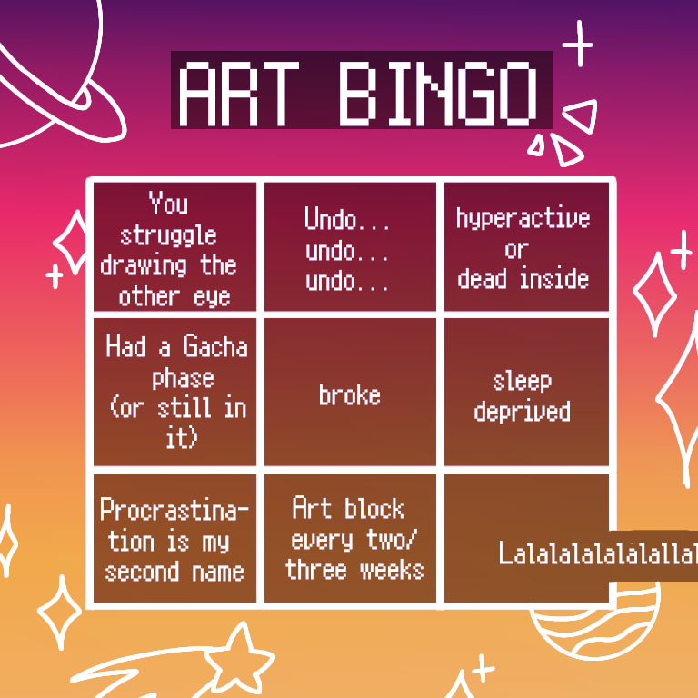 ART BINGO - ibisPaint