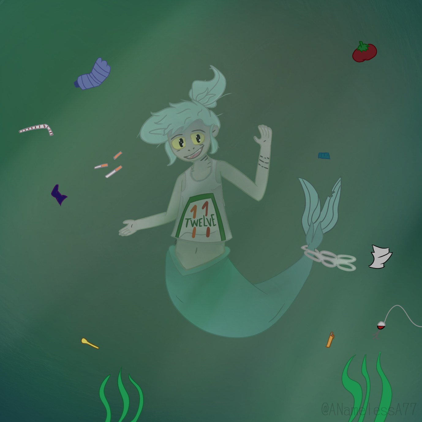 The little trashmaid - ibisPaint