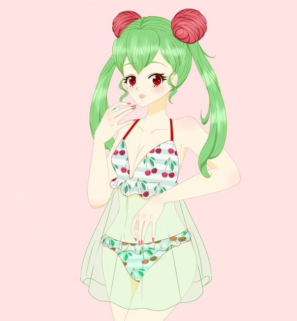 cherry girl - ibisPaint