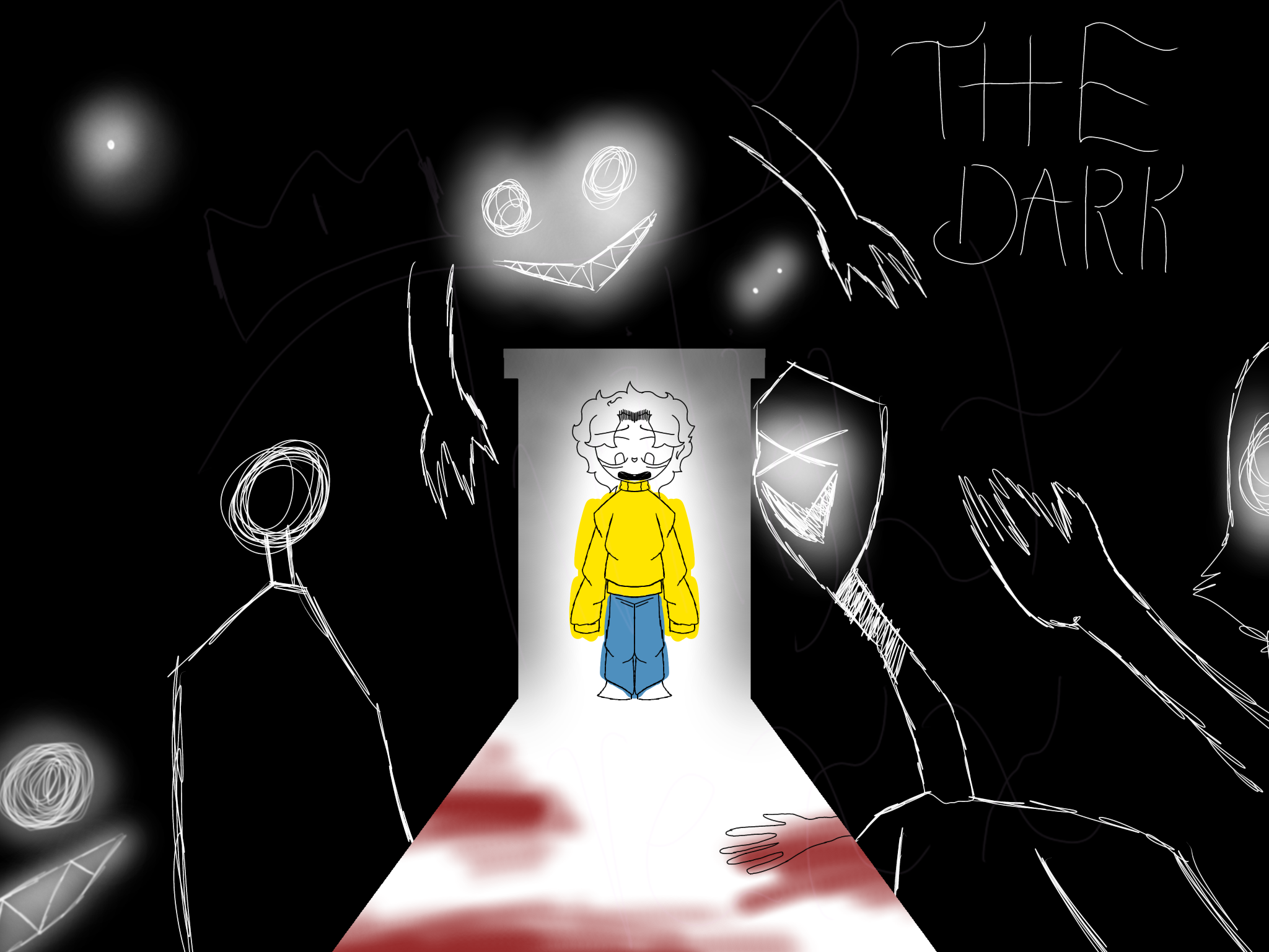 Drawing fears (Nyctophobia) - ibisPaint