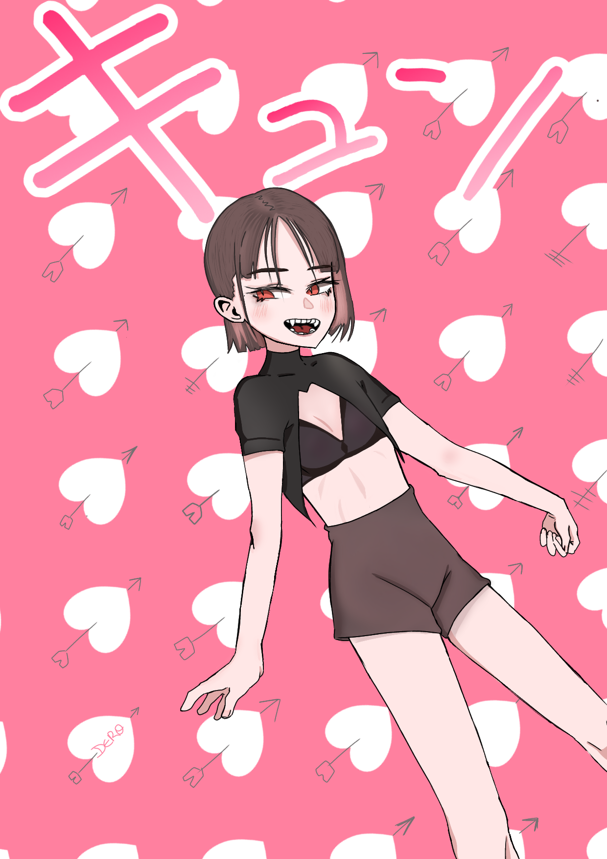 Vampire girl pink - ibisPaint