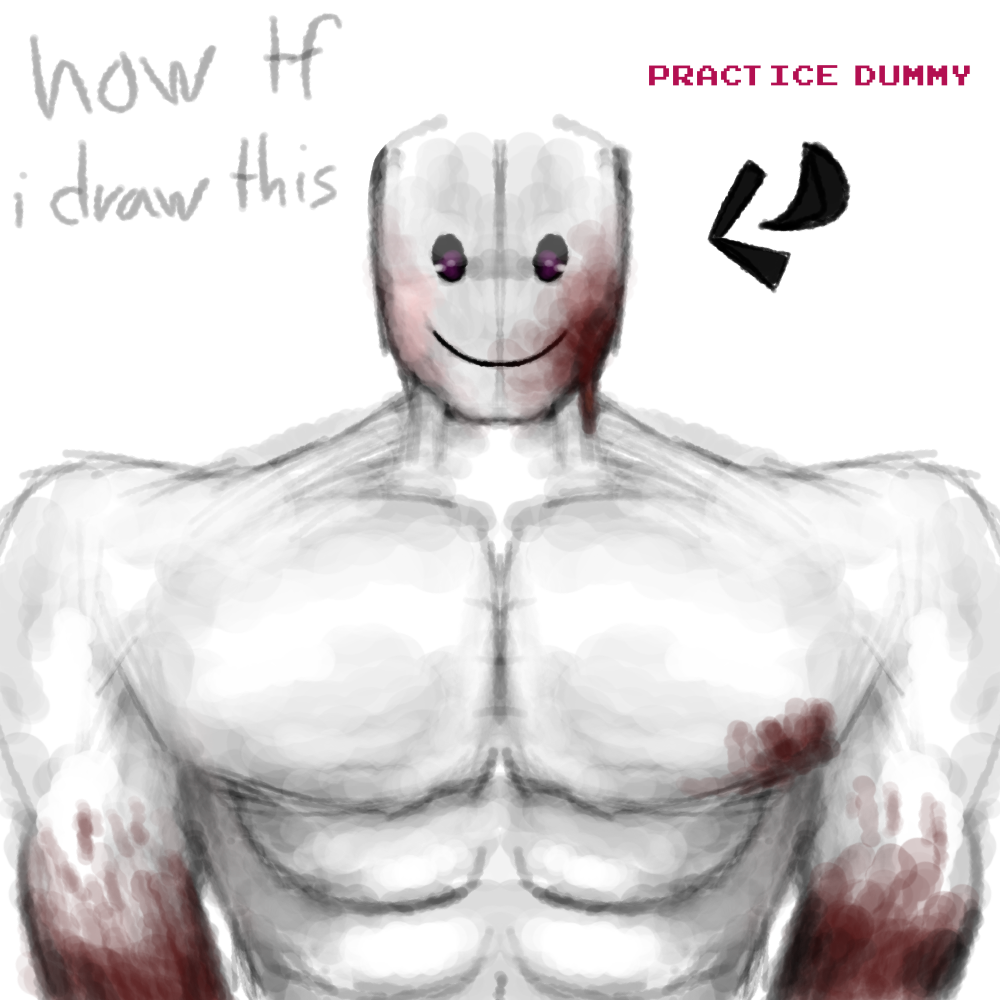 buff man sketch practice - ibisPaint