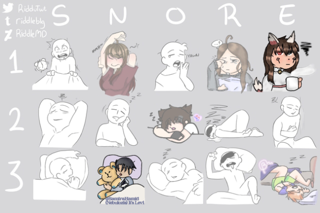 Sleeping collab - ibisPaint