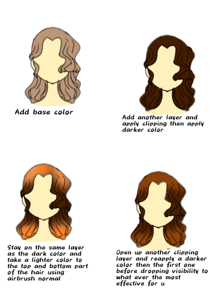 Quick way to color hair - ibisPaint