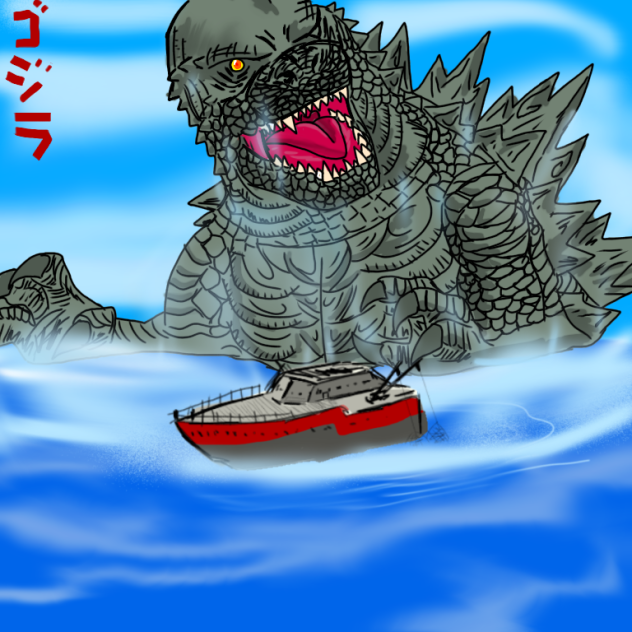 Godzilla rising - ibisPaint