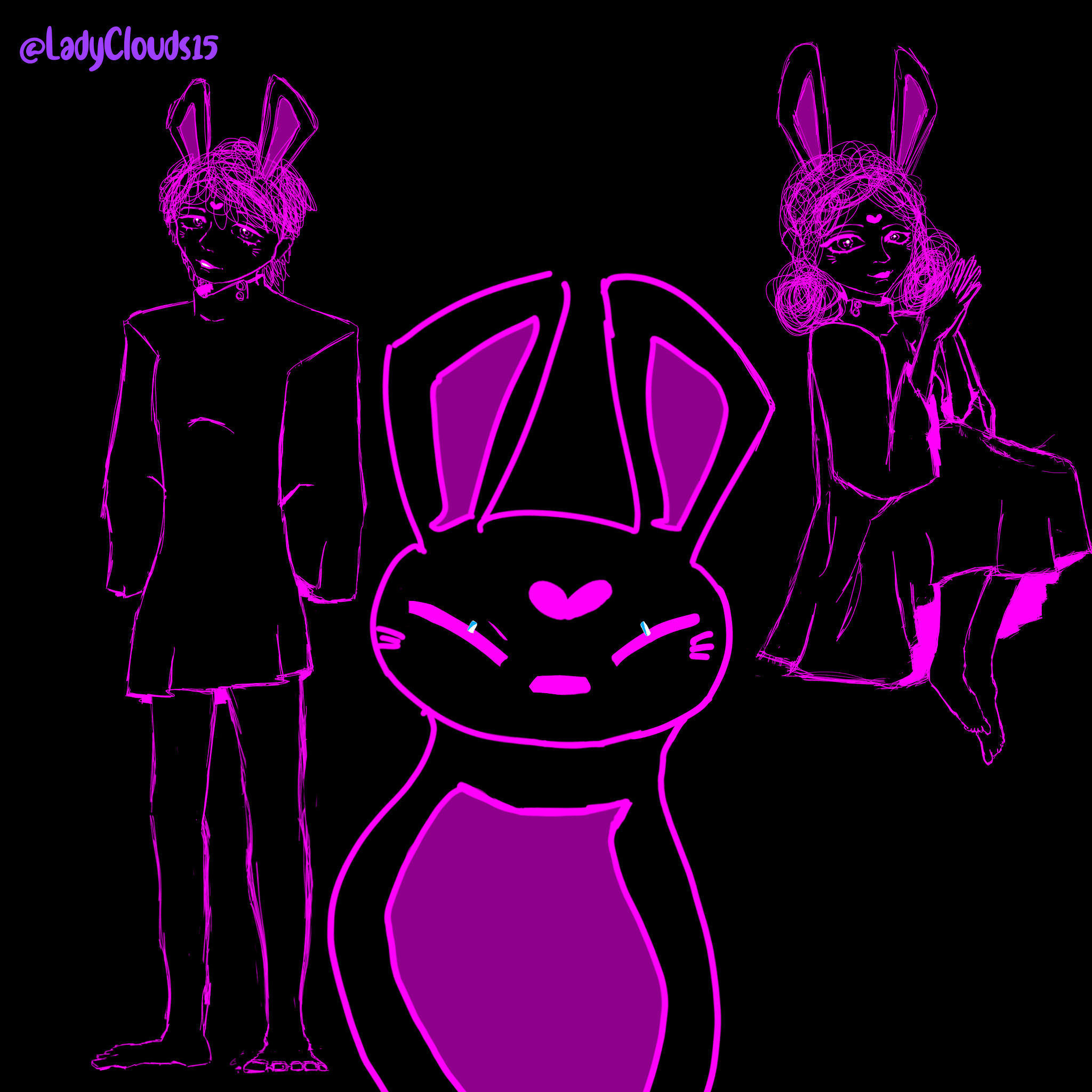 Perseverance soul Bunny human forms - ibisPaint