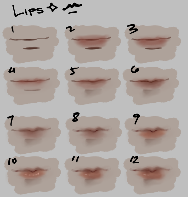how I lips - ibisPaint