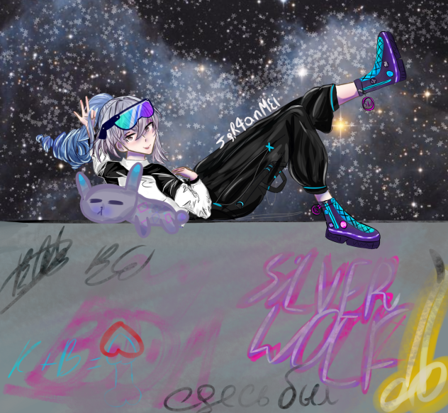 silverwolf hsr - ibisPaint