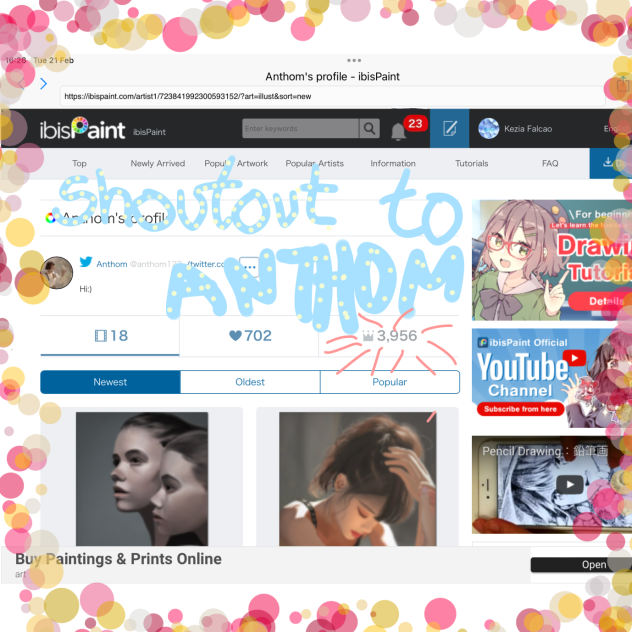 Shoutout to Anthom - ibisPaint