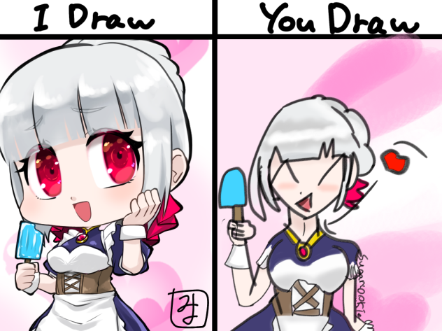 I draw you draw with Miyo 2 - ibisPaint