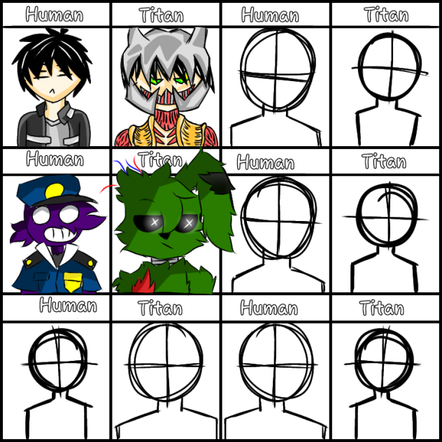 Human and Titan collab - ibisPaint