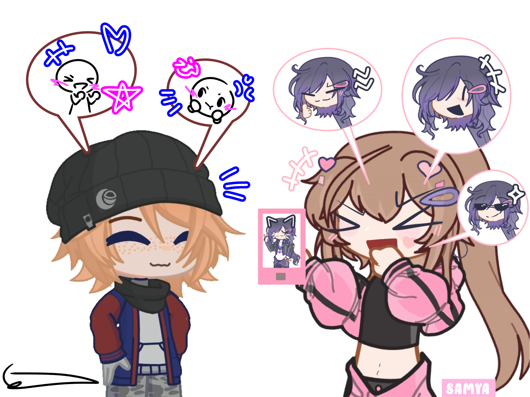 fav person collab whit Samya - ibisPaint