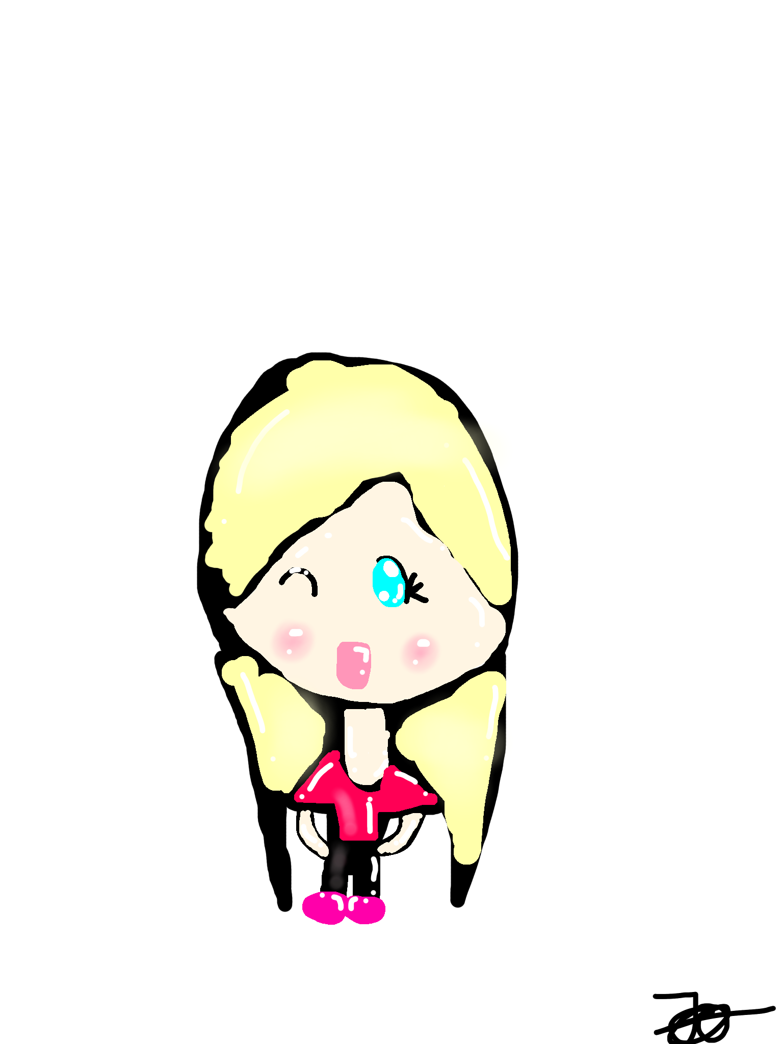 Chibi (kind of) girl - ibisPaint