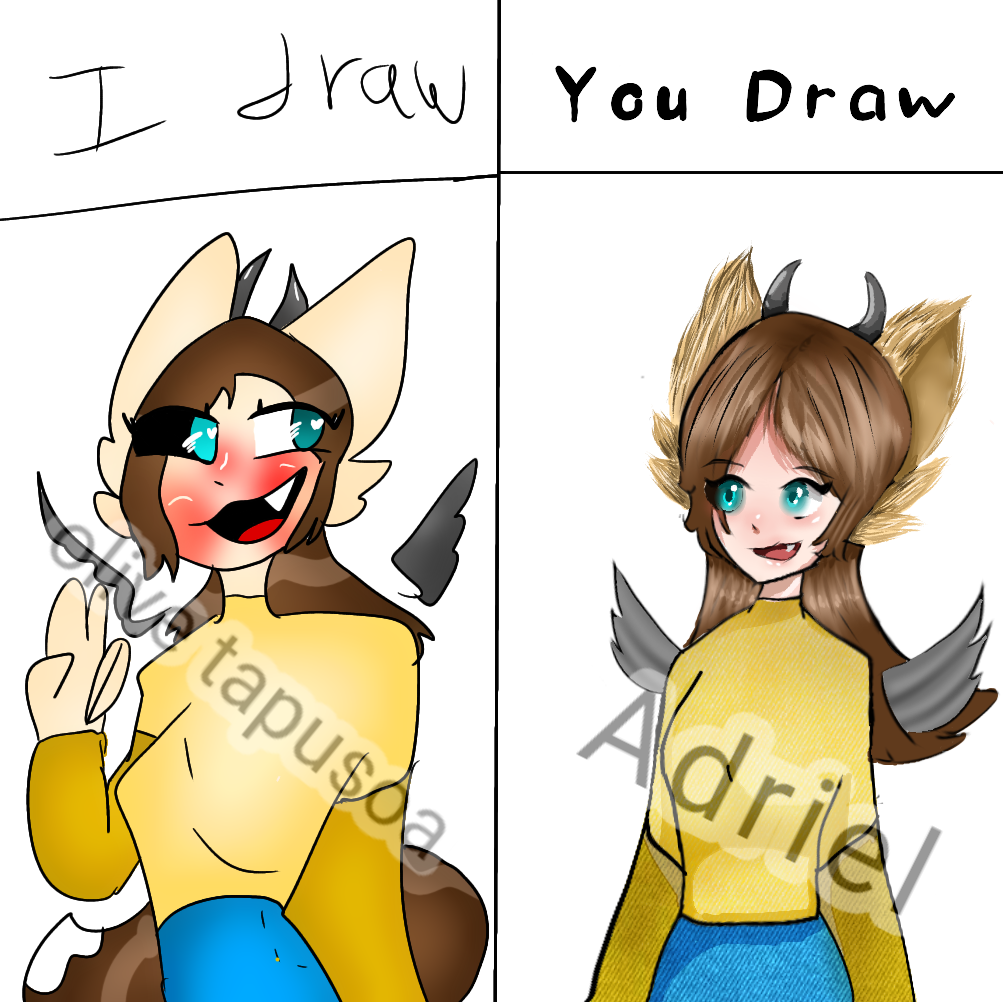 I draw you draw with @olive tapusoa - ibisPaint