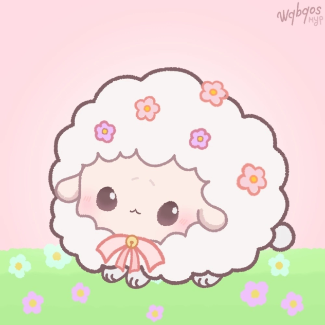 Cute baby lamb - ibisPaint