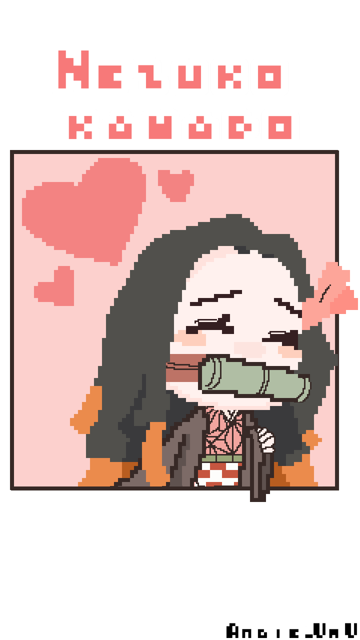 Nezuko pixel - ibisPaint