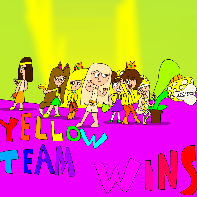 Super smash bro’s ultimate yellow team - ibisPaint