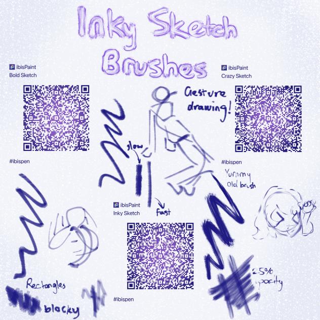 Inky Sketch Brushes - ibisPaint