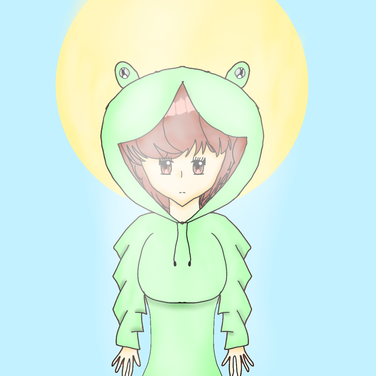 Cute froggy girl - ibisPaint