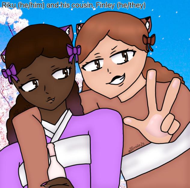 Finley and his overseas cousin - ibisPaint