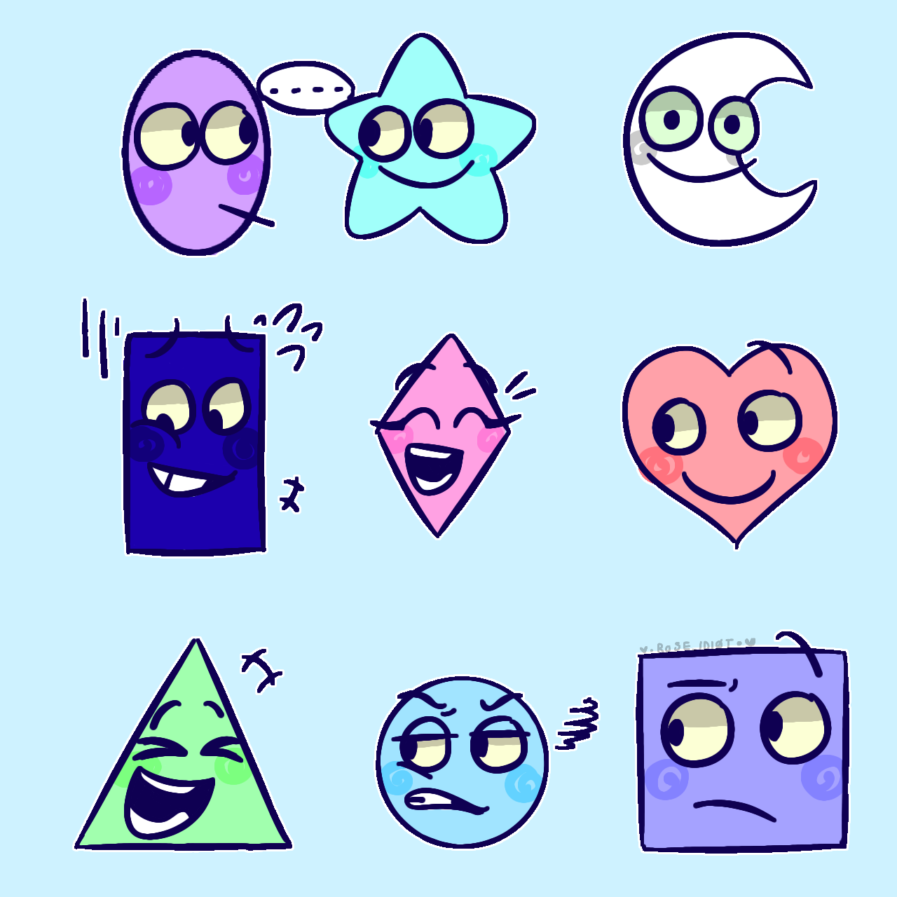 shapes for my bfdi serie - ibisPaint