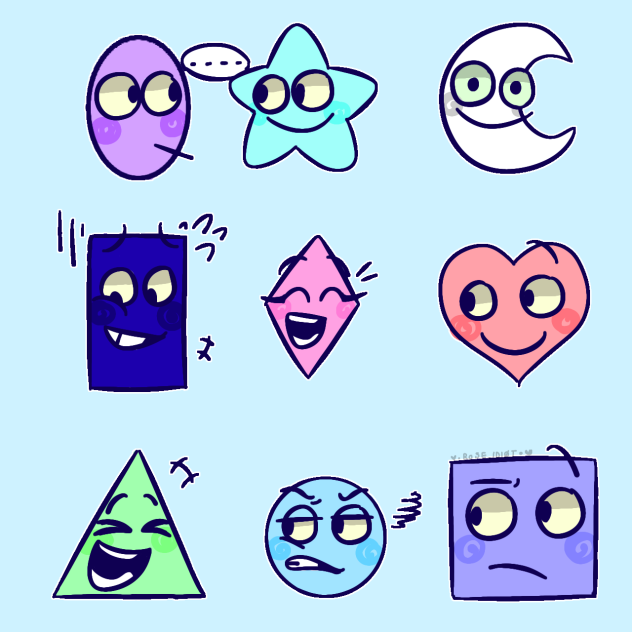 shapes for my bfdi serie - ibisPaint
