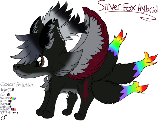 Silver Fox Hybrid OC (Art Trade) - Speed - ibisPaint