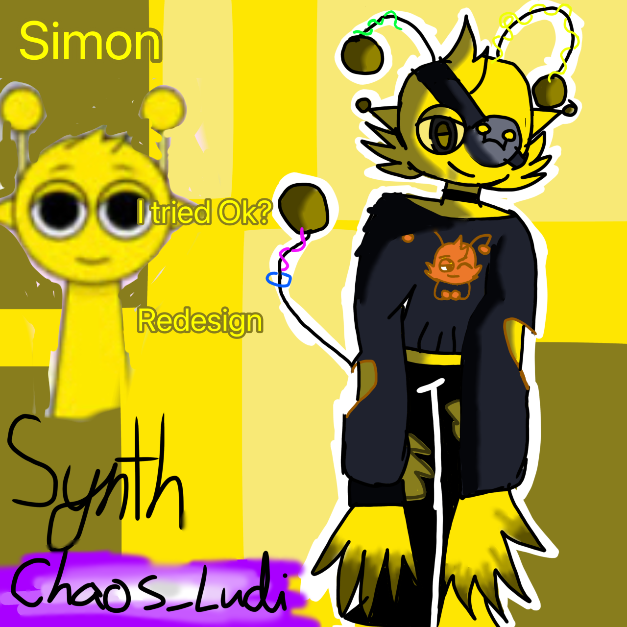 Simon Redesign (Sprunki) - ibisPaint