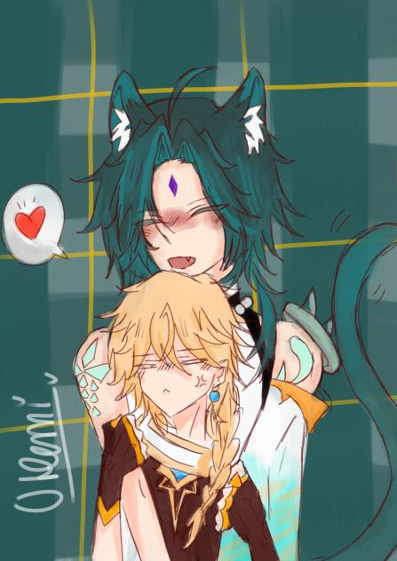 [ Fanart ] Xiao and aether - ibisPaint