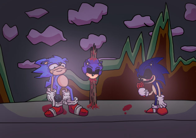 Sonic FNF art - ibisPaint