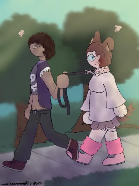 Taking My Doge On A Walk - ibisPaint