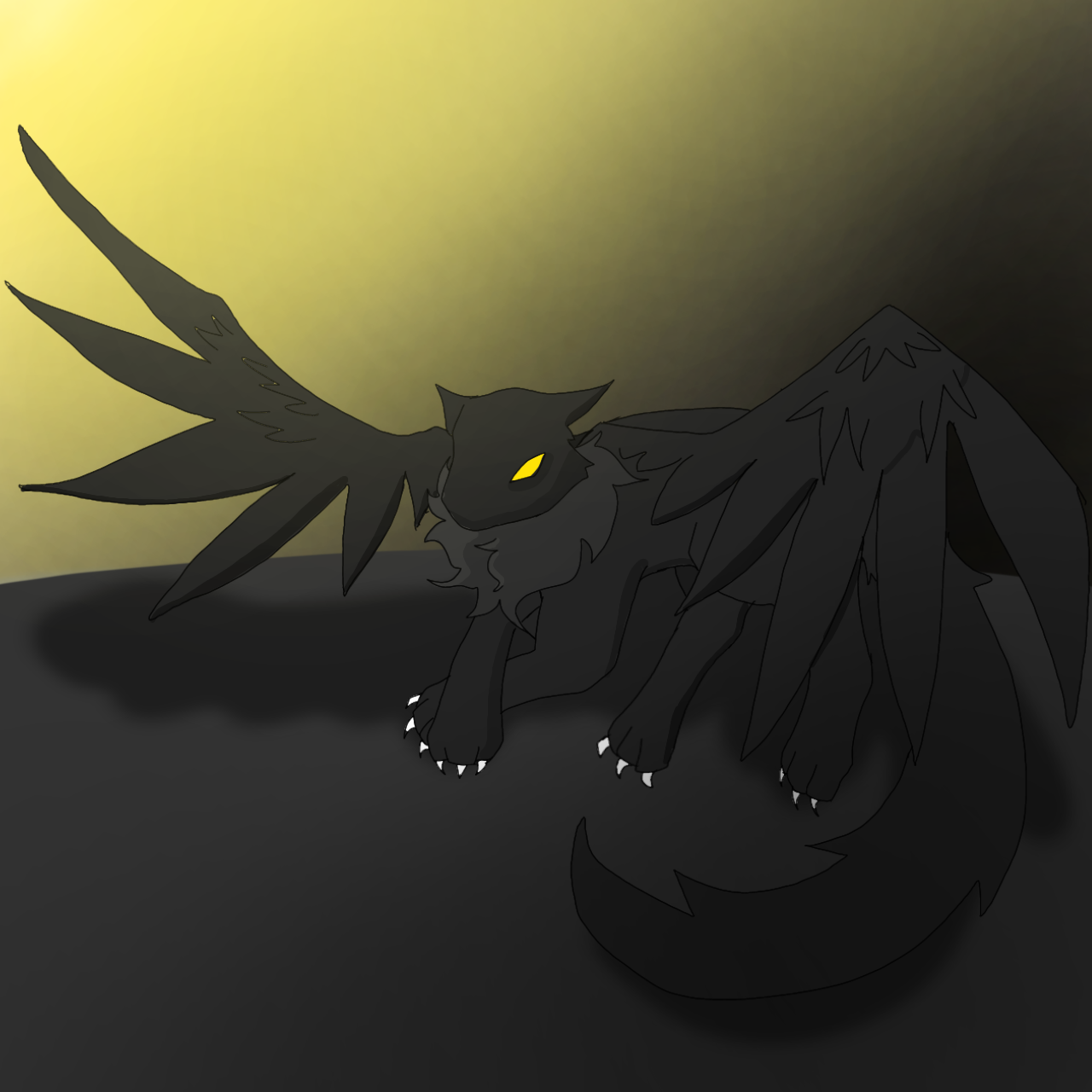 Cat with wings - ibisPaint